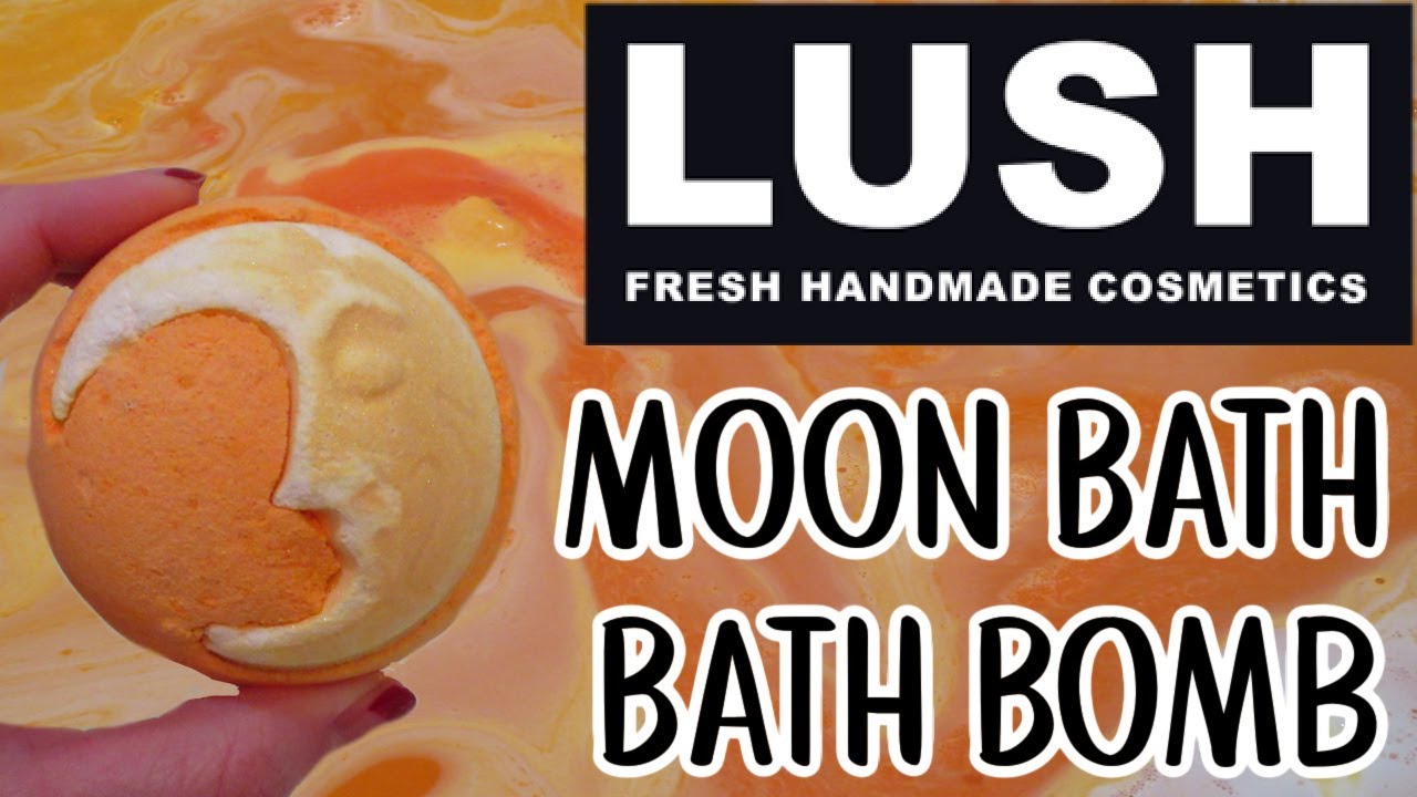 LUSH Moon Bath | Bath Bomb DEMO & Review - YouTube