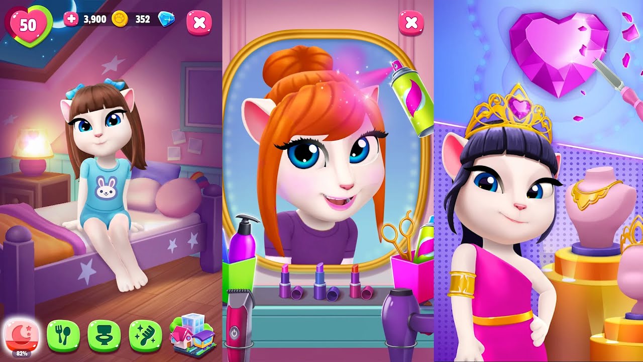 talking angela 2 | Makeup & Dress Change | Gameplay 01 - YouTube