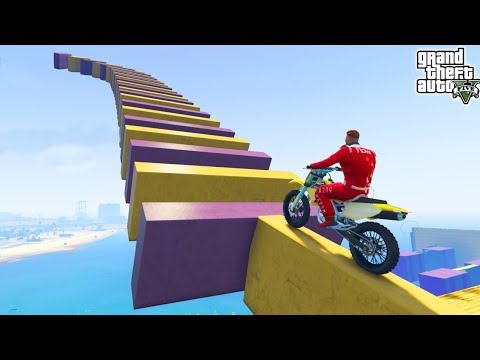 BIKE PARKOUR RACE GTA 5!  IT'S OKAY BABY