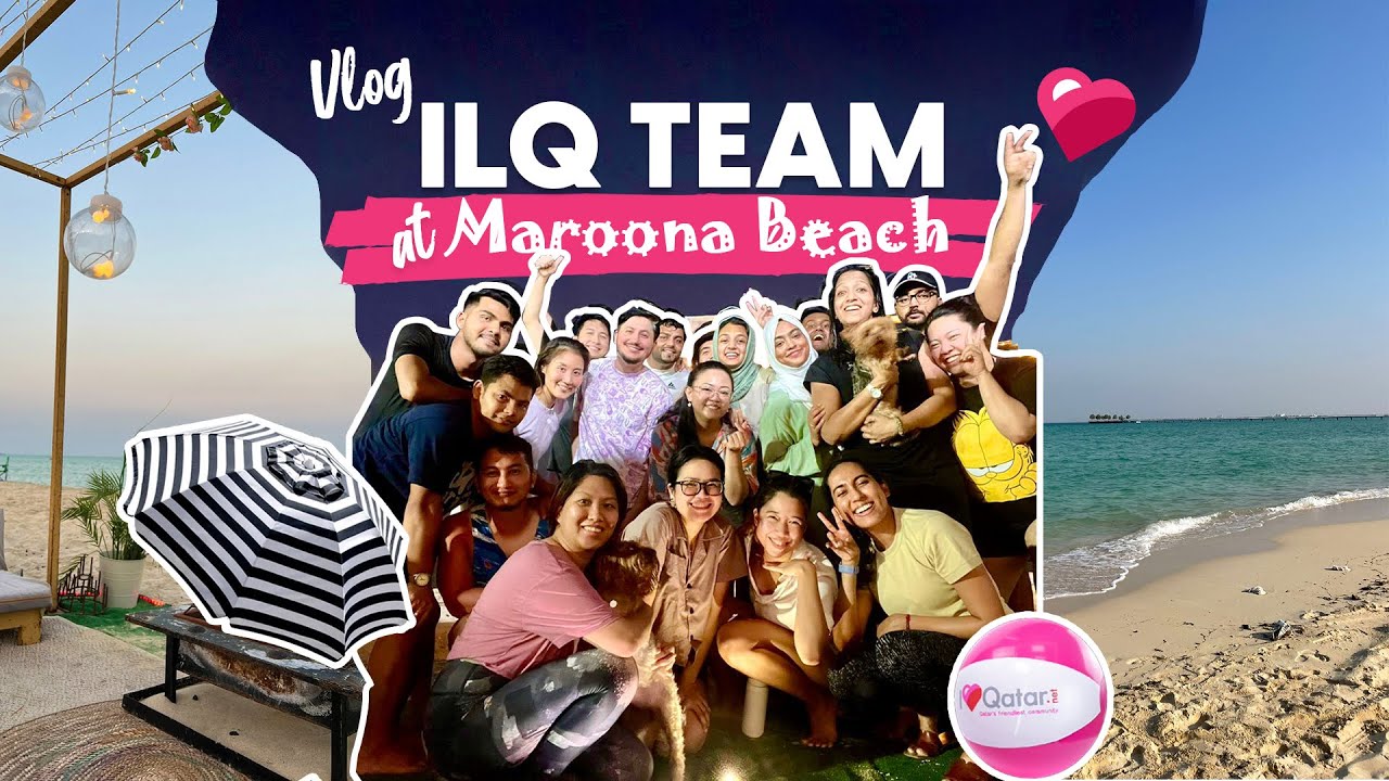 Vlog | A day at Al Maroona Beach Qatar - YouTube