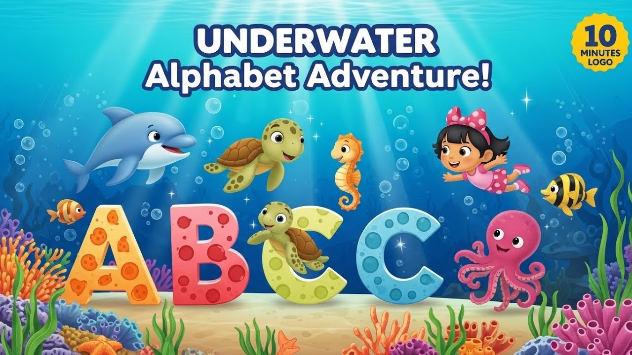 Underwater Alphabet Adventure Mashup | ABC Learning Song for Kids ...
