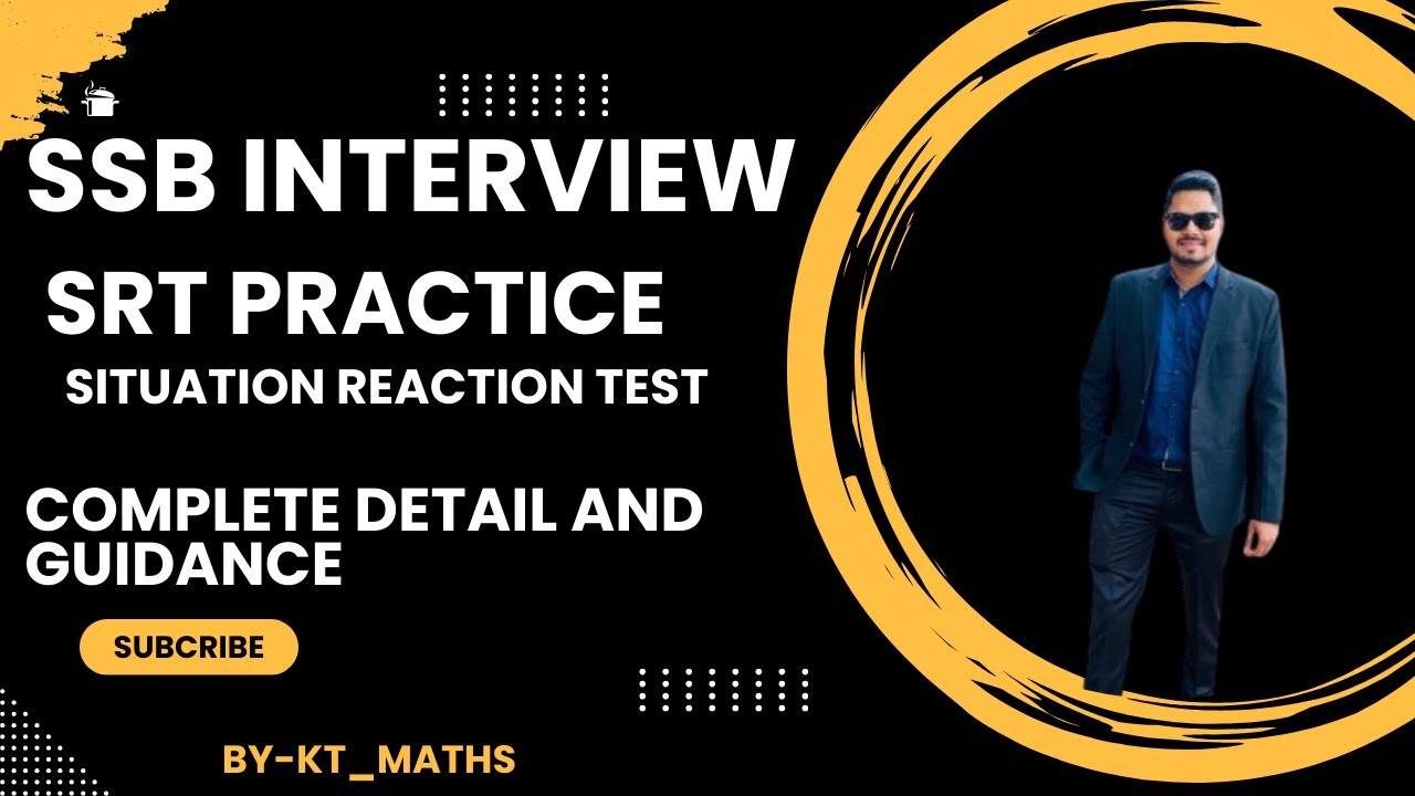 SRT || ssb interview || situation reaction test || complete detail ...