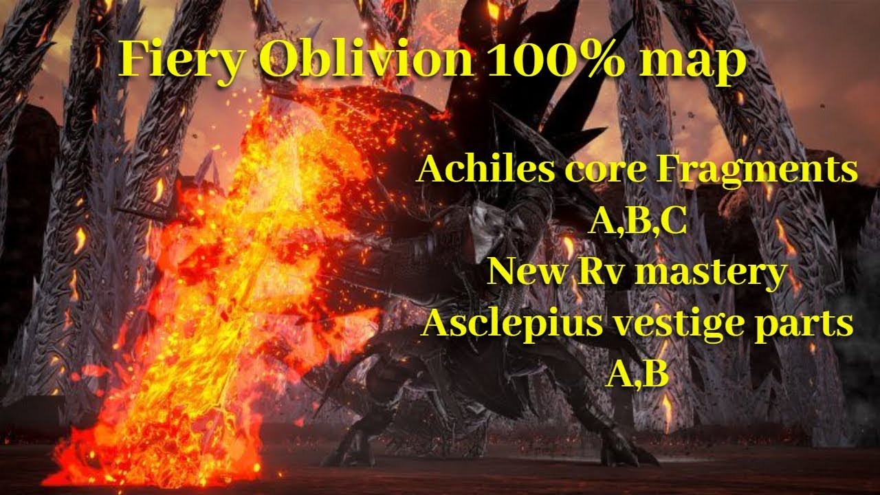 Code Vein Fiery Oblivion map/Achiles core Fragments A,B,C/Asclepius ...