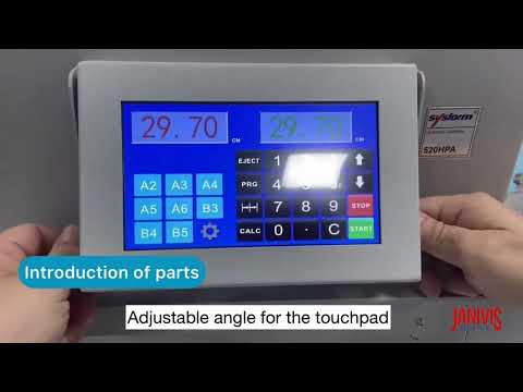 เครื่องตัดกระดาษระบบไฮโดรลิค Sysform 520HP / 520HPA / 720HP / 720HPA - YouTube