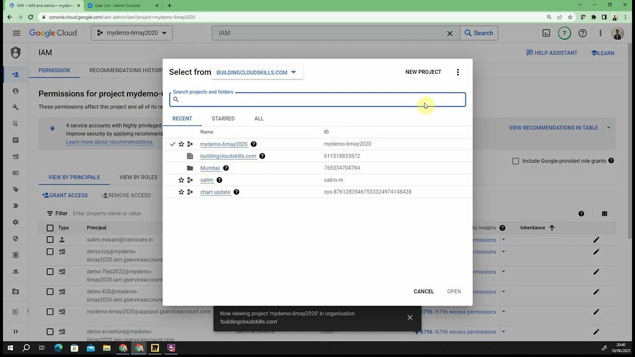 GCP IAM user management - YouTube