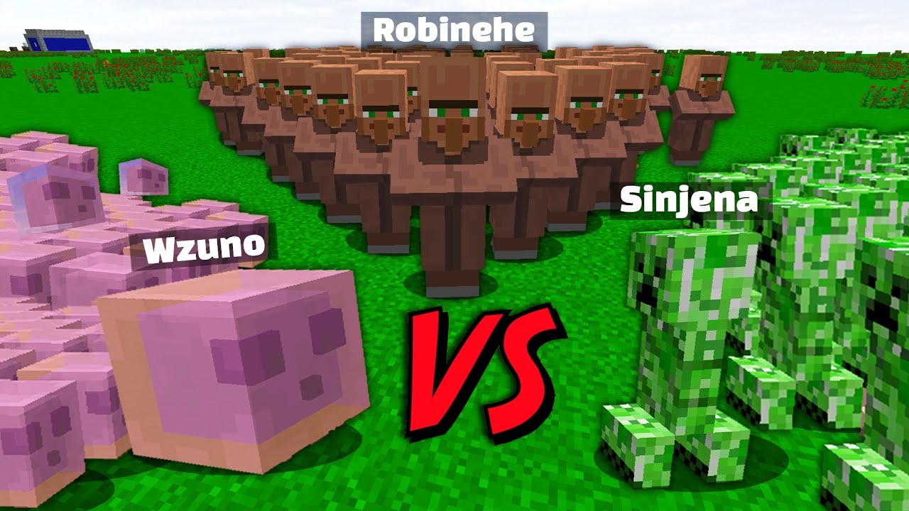 괴물 군대가 싸우면 누가 이겨? [ 종족전쟁 ] Mob WAR in minecraft - YouTube