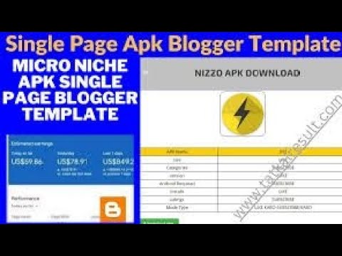 Micro Niche Single Page Apk Blogger Template Download free @SoumyaHelp ...