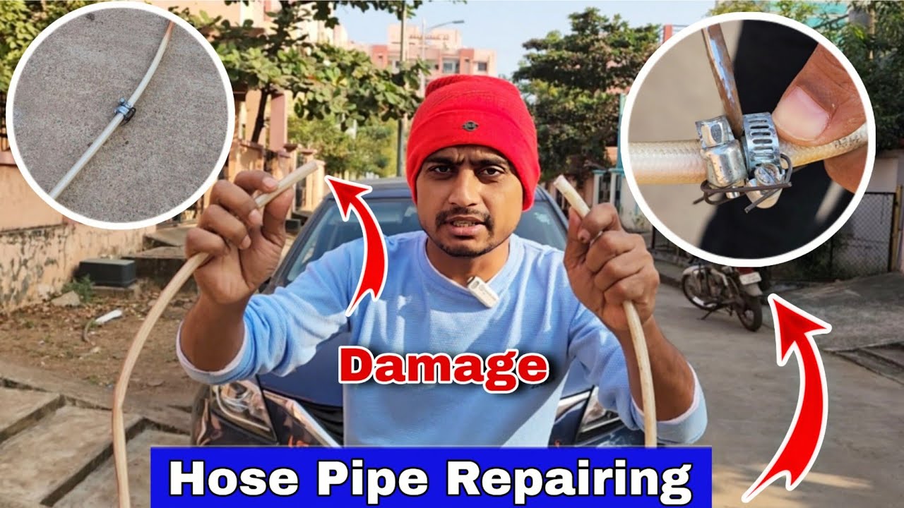 How To Repair Damage Hose Pipe At Home | Damage hose pipe review ...