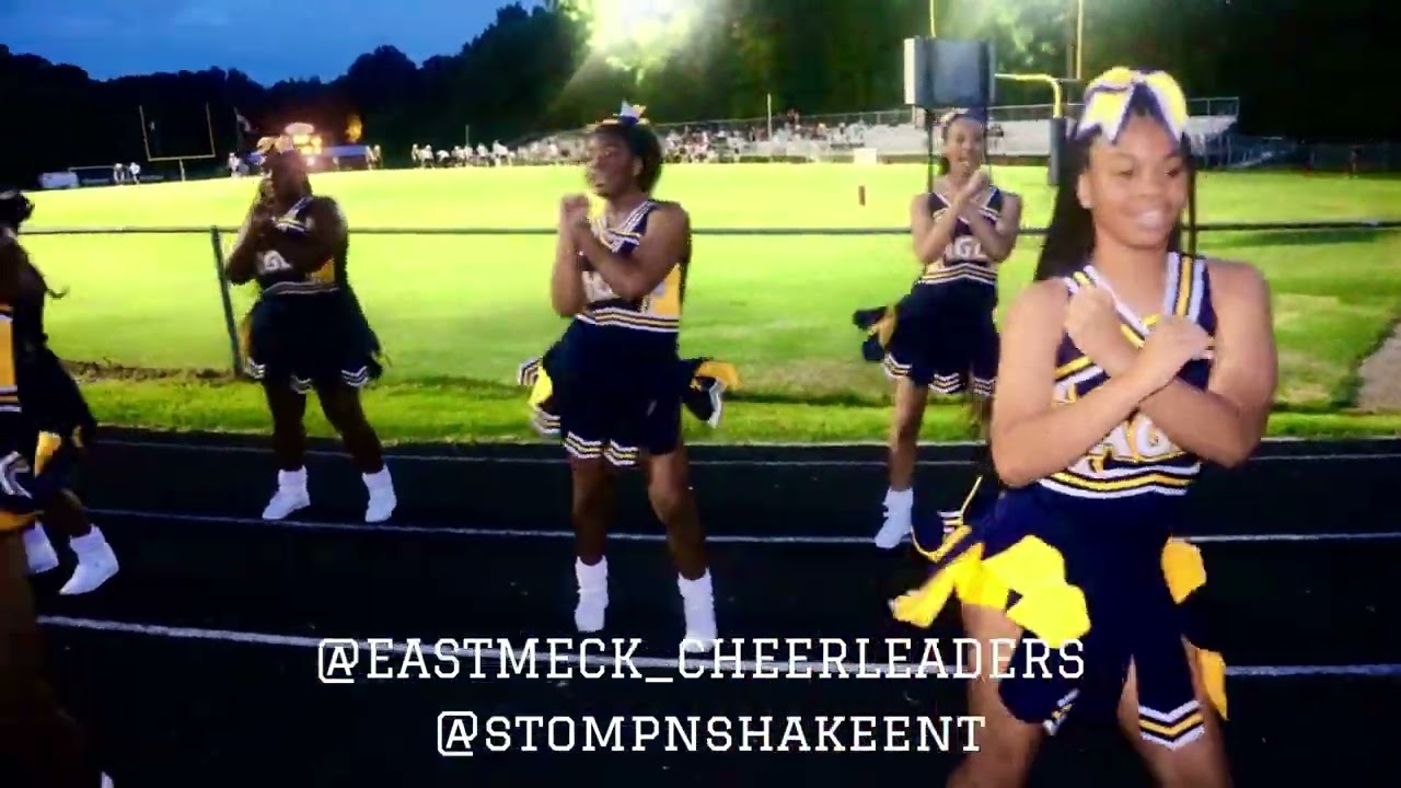 STOMP N SHAKE - EAST MECK GOLD SQUAD HALF TIME CHEER SNSE - YouTube
