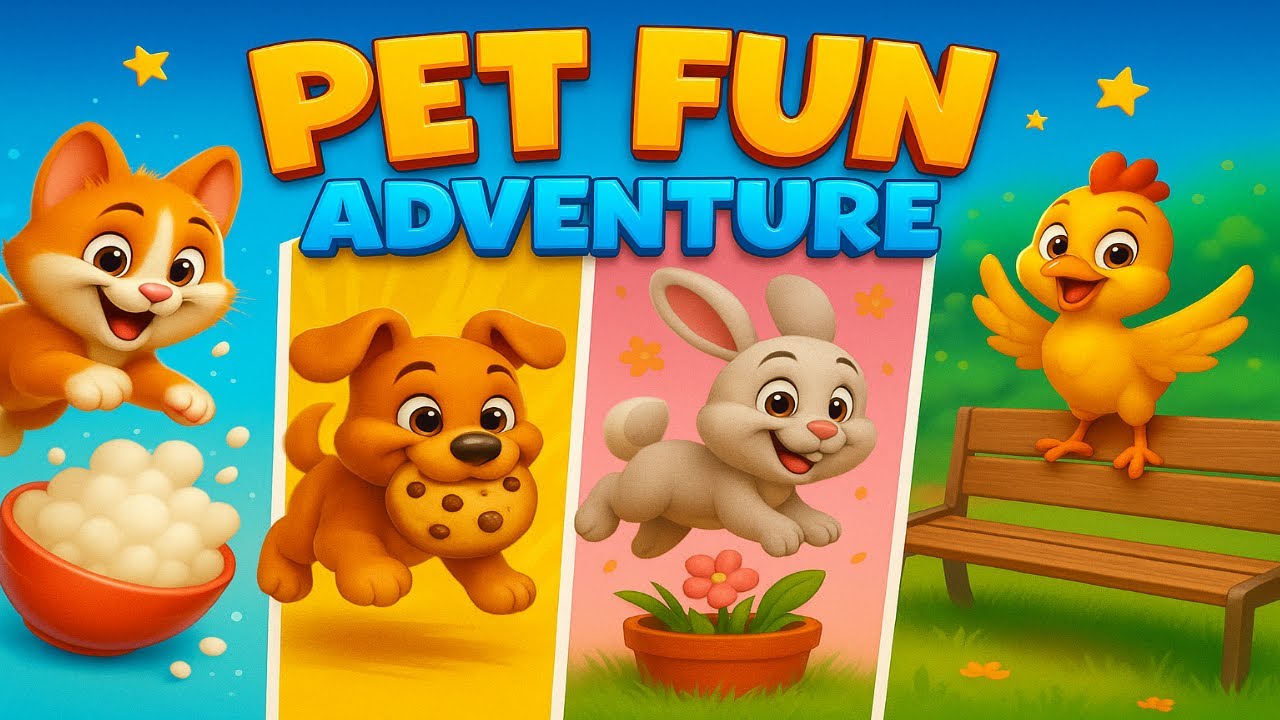 Pet Fun Adventure 🐾 || Silly Pets Animal Rhyme for Kids with Lolly Lark ...