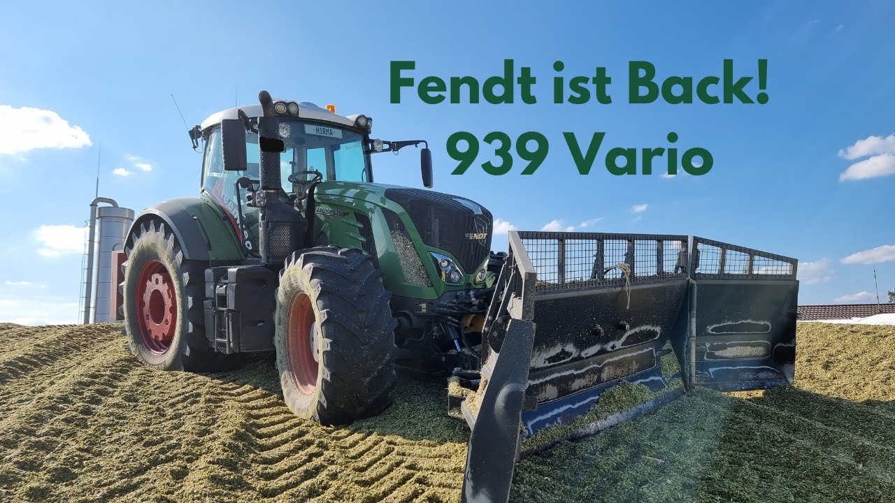 Haben wir wieder einen Fendt? Let´s Drive Fendt Vario 939 am Mais schieben - YouTube