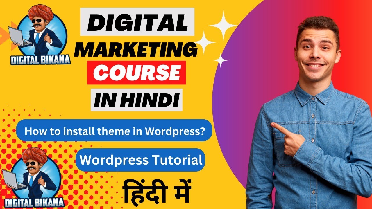 Wordpress Tutorial for Beginners in Hindi 2023 | How to install theme in Wordpress in Hindi ...