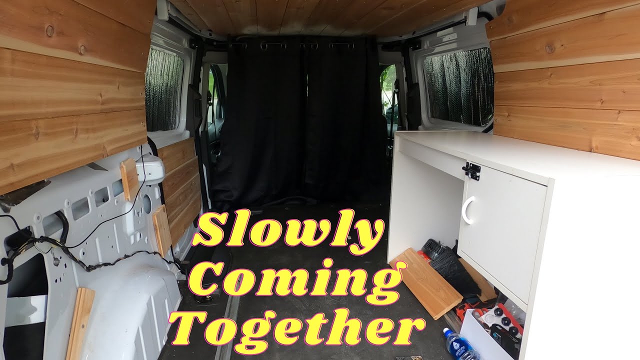 Cheap DIY Ford Transit Connect build | insulation | Frames | Cedar ...
