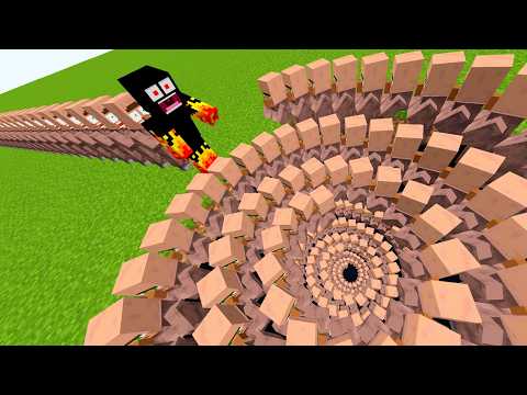 ENCONTREI VILLAGER INFINITOS NO BURACO