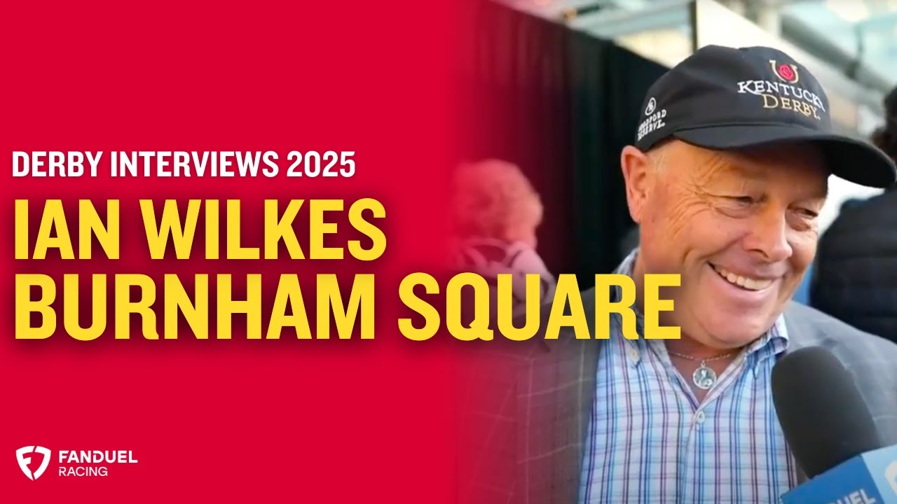 BURNHAM SQUARE trainer Ian Wilkes reacts to his Post Position - YouTube