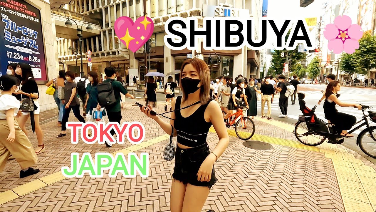 [4K] Walking Tour in 🌼 SHIBUYA 💖 @ Summer Vacation. টোকিওর শিবুইয়া ...