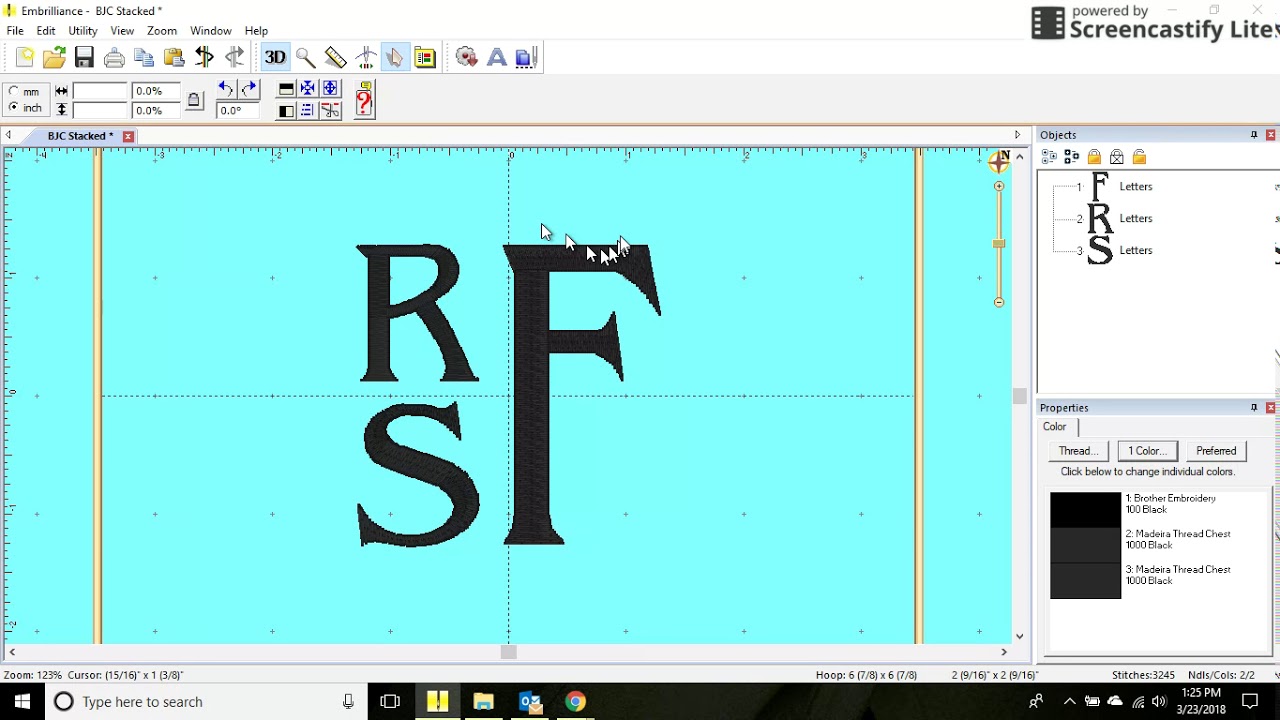 Creating Stacked Monograms Using Embrilliance Essentials - YouTube