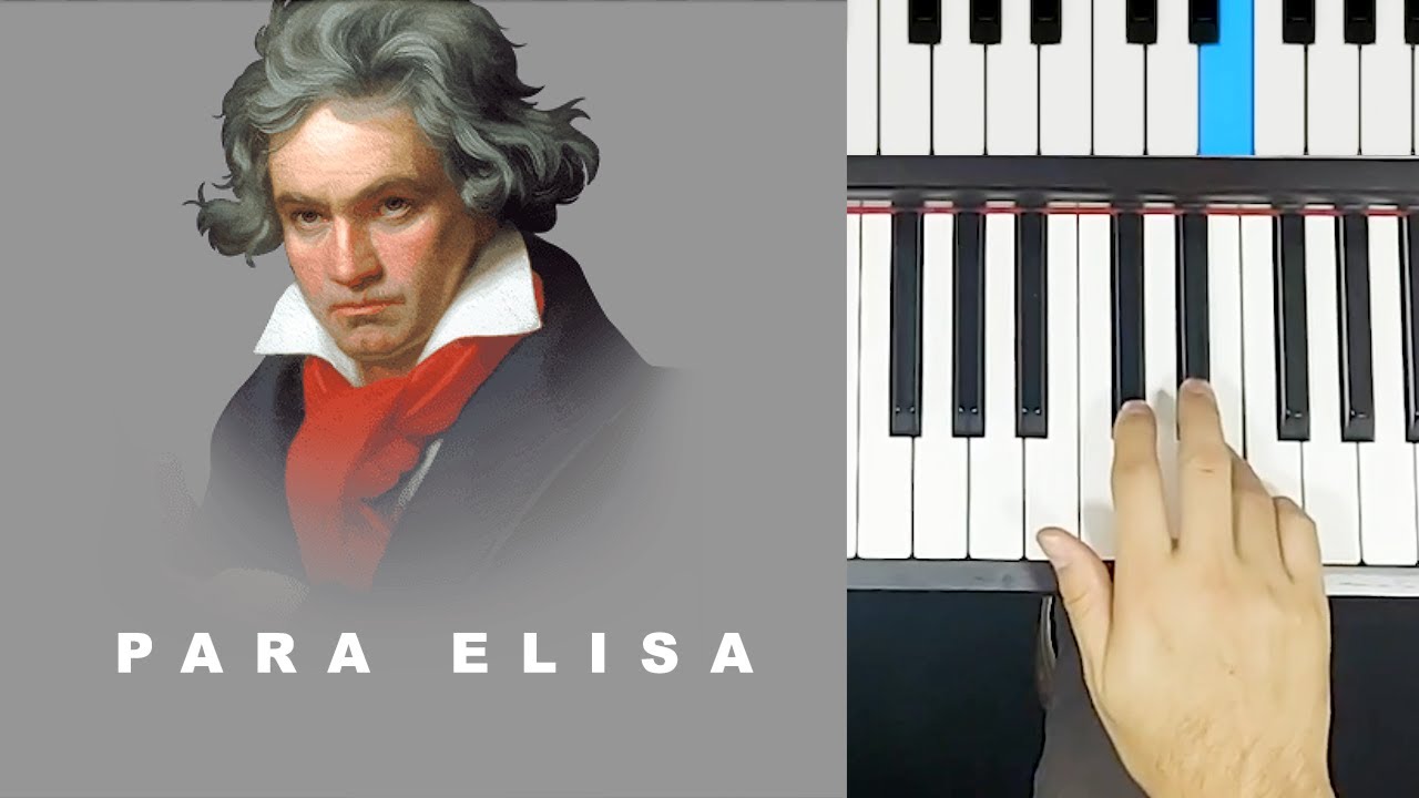 Para Elisa piano fácil – Tutorial de piano para principiantes ...