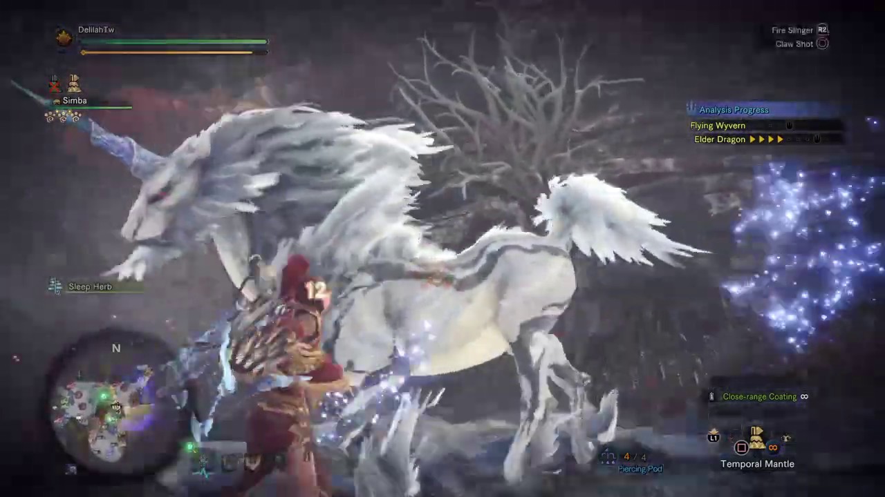 MHW Iceborne, Farming Master Rank Kirin (Guiding Lands) Bow Solo - YouTube