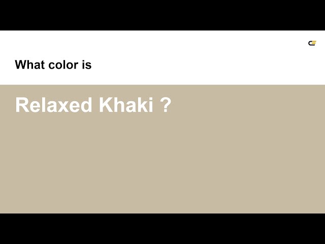 Paint Color Relaxed Khaki