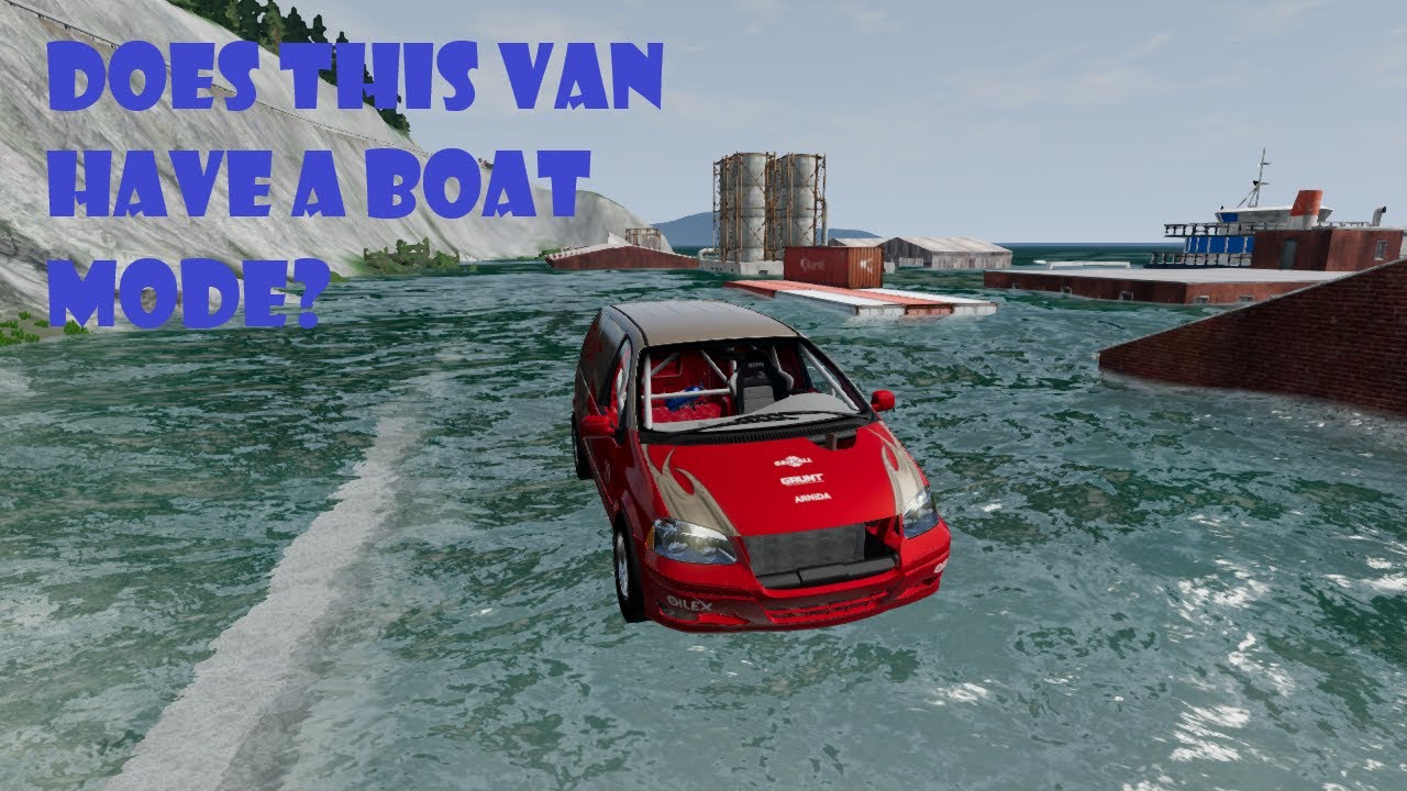 Escaping A Flood in A Mini Van (BeamNG.drive) - YouTube