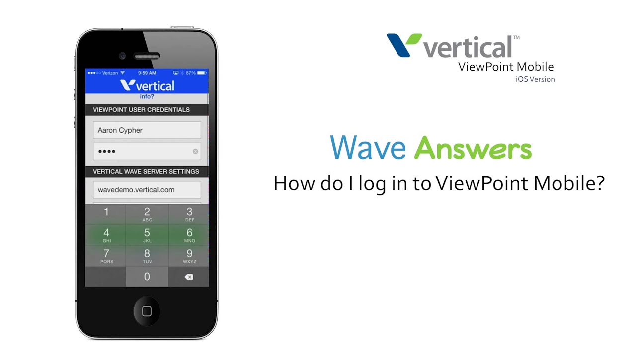How to Log in to ViewPoint Mobile on an iOS Device - YouTube