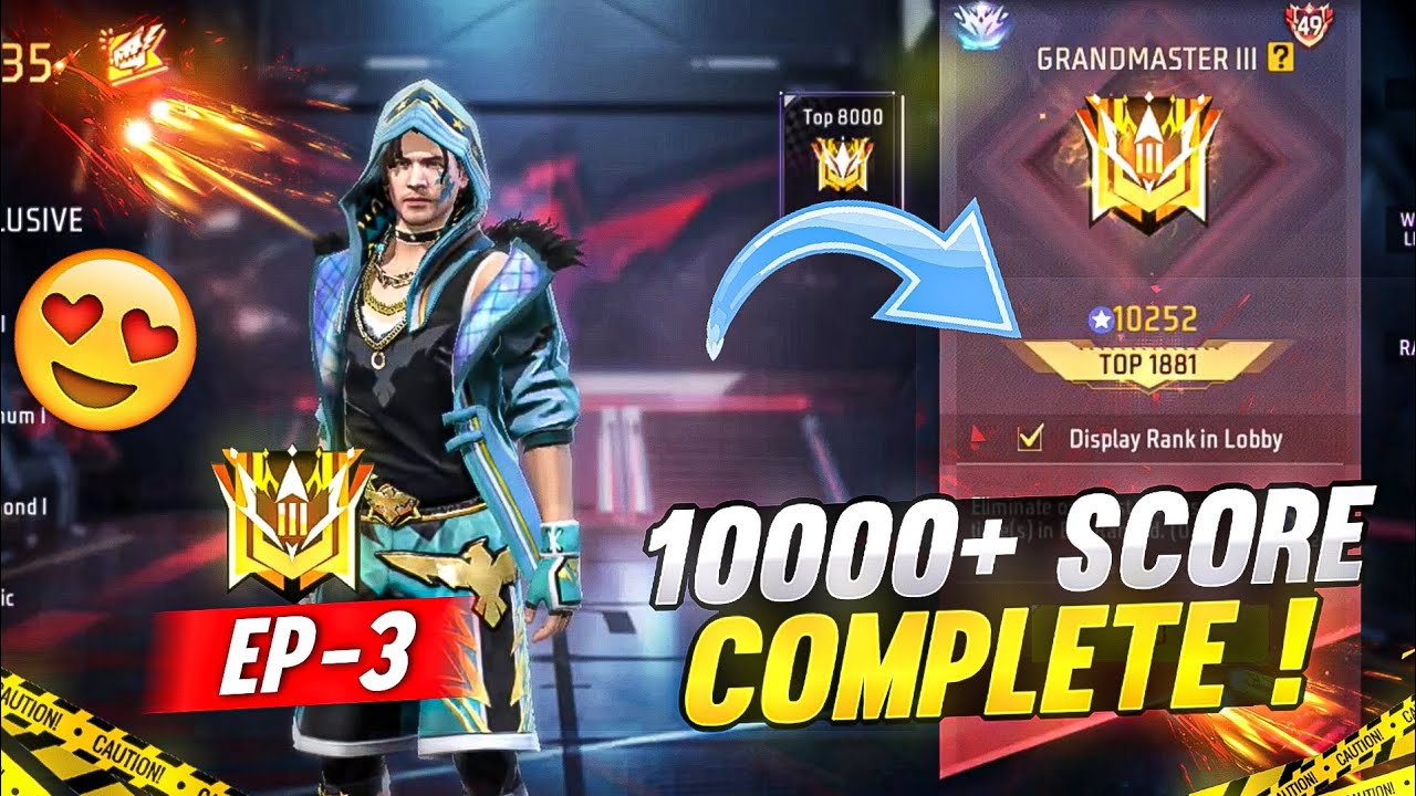 Finally 10K+ Score Complete in Grandmaster 3 🥰 || Road To Grandmaster ...