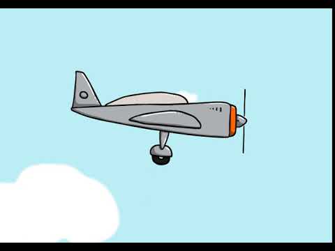 Airplane Flight Animation Loop - YouTube
