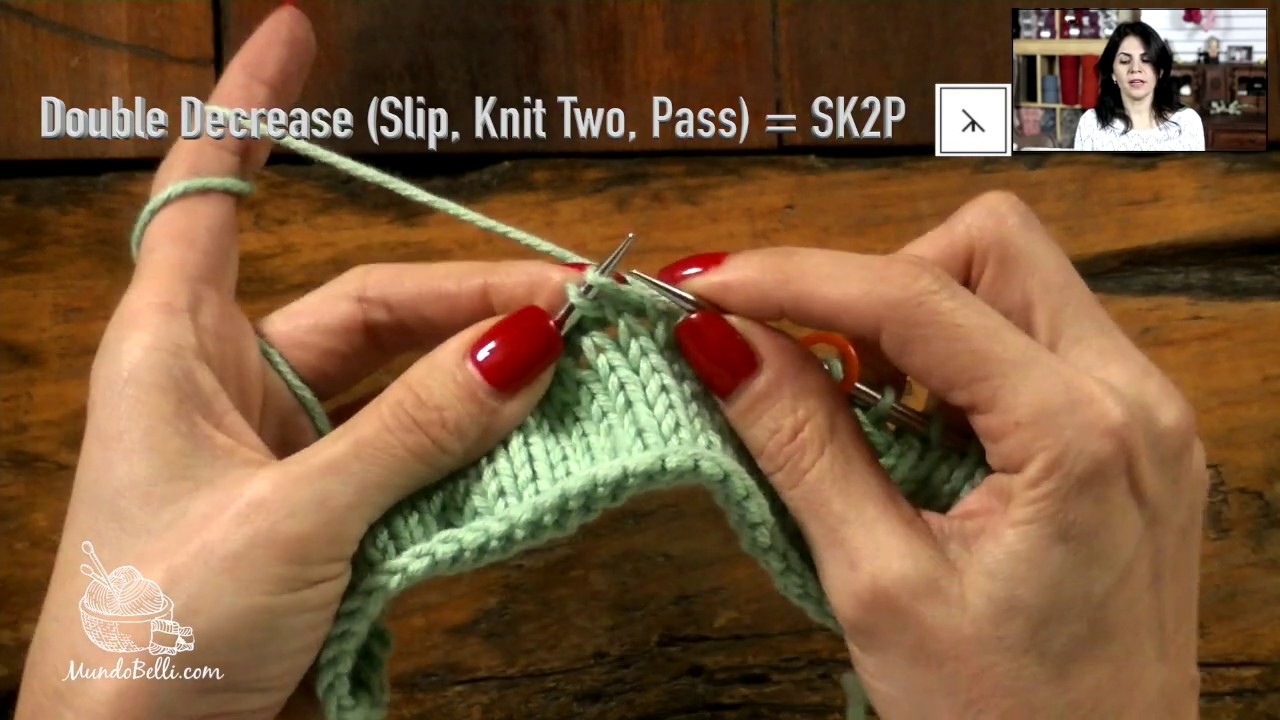 Disminución Doble 🧶 | Double Decrease - YouTube