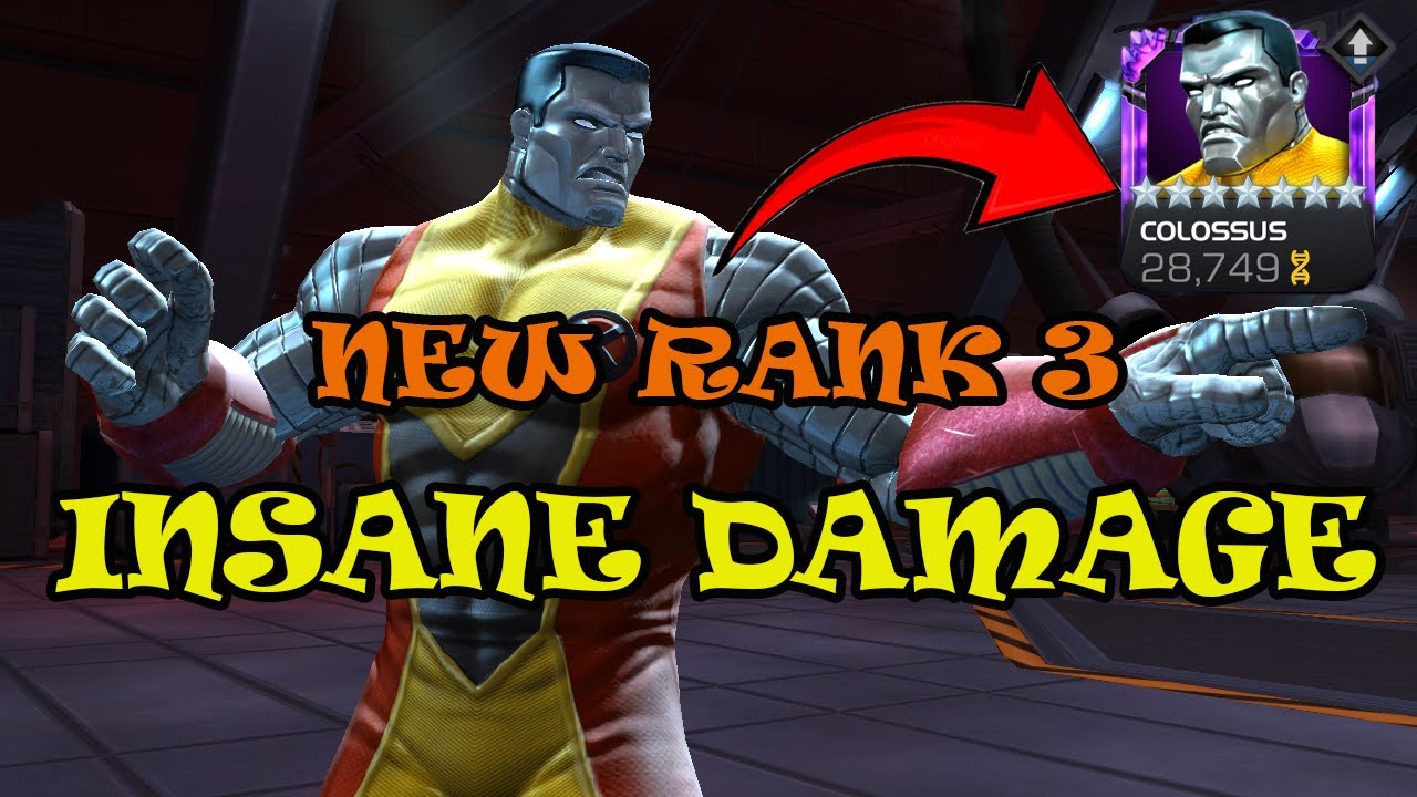 DONT Sleep On This Champ! 7 Star Rank 3 Colossus Game Play - MCOC - YouTube