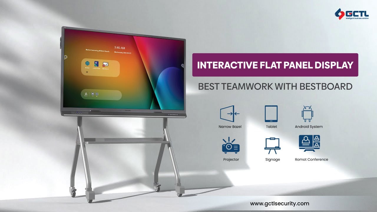 Interactive Flat Panel Display I Interactive Touch Panel I GCTL - YouTube