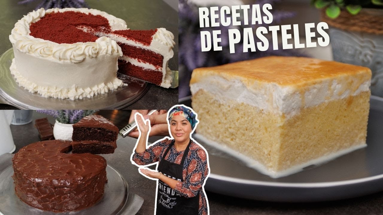 3 RECETAS de PASTELES fáciles y ricos para celebración - YouTube