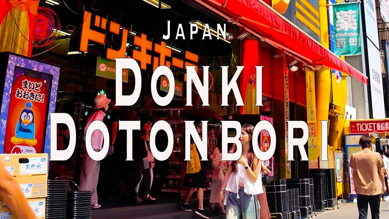 Donki dotonbori 4K Walking Tour (Osaka Japan) - Tour with Captions ...