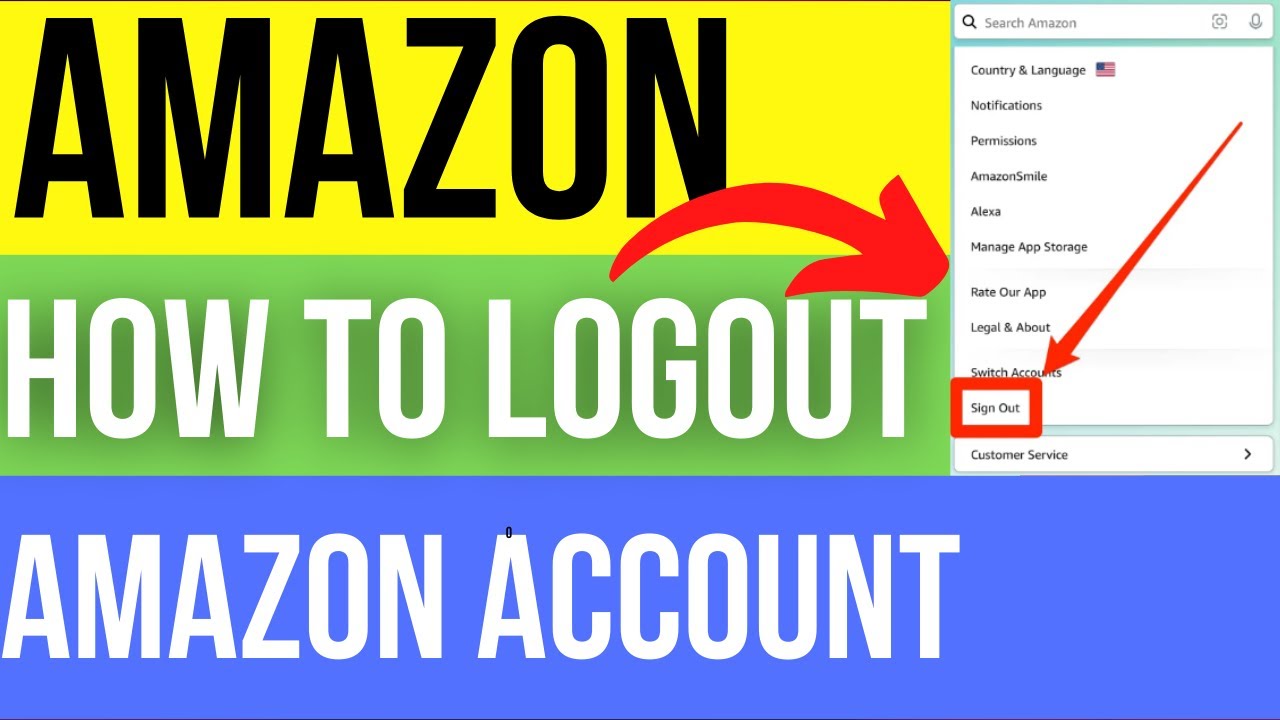 amazon account logout kaise kare | how to logout amazon account - YouTube