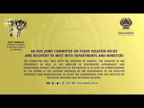AD HOC Joint Committee on Flood Disaster Relief and Recovery, 12th August 2022