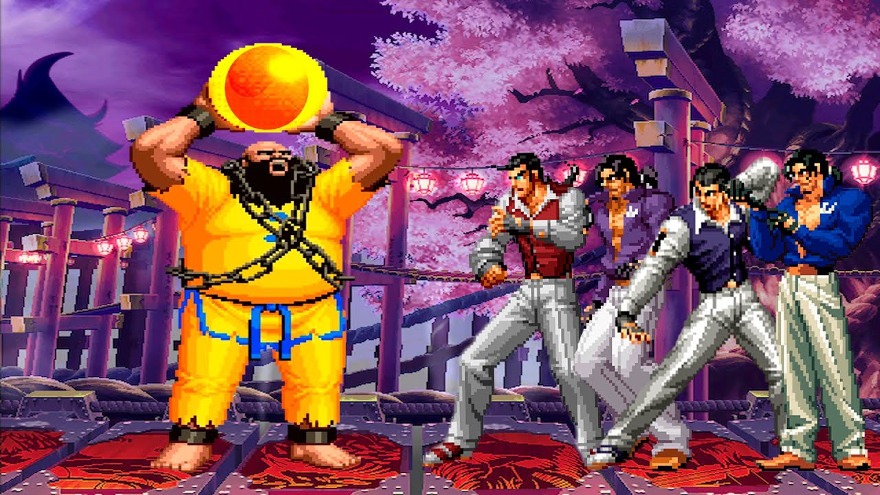 [KOF Mugen] Golden Fat Korean vs Robert Garcia Team - YouTube