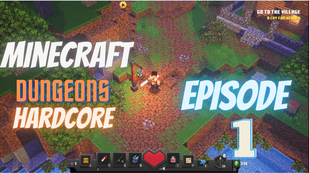 Minecraft dungeons hardcore episode 1 - YouTube