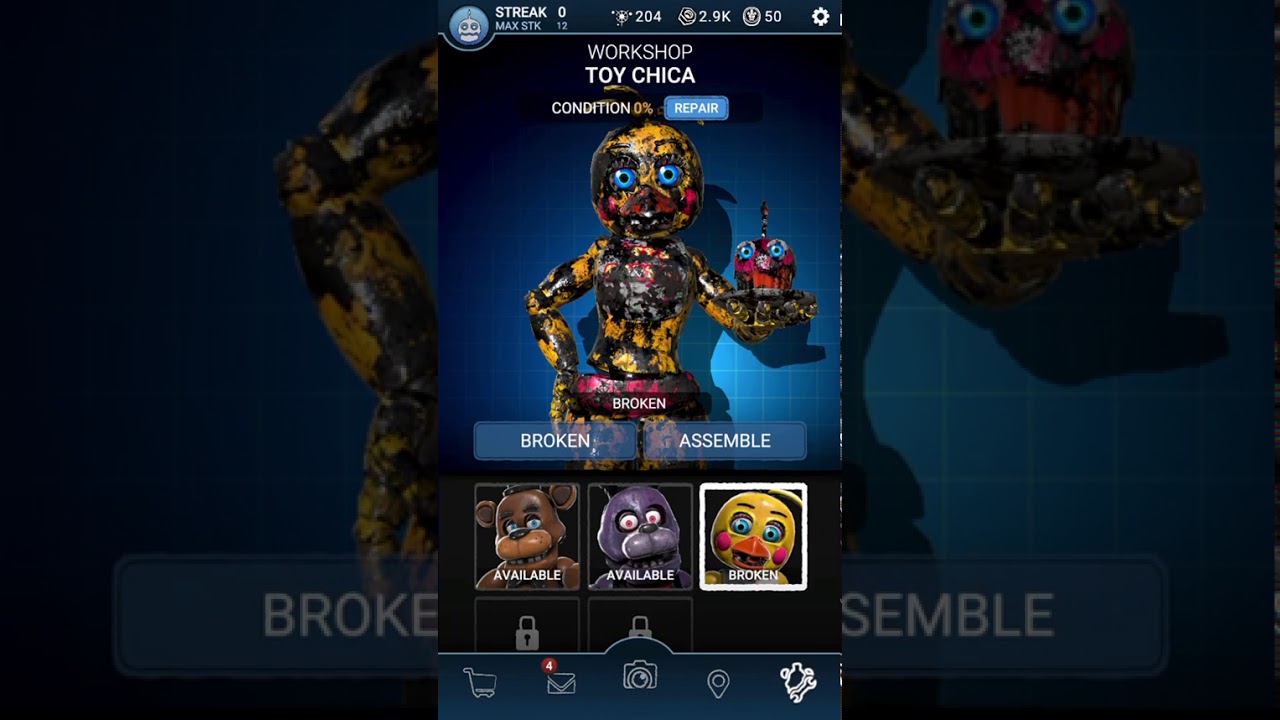 Broken toy chica - YouTube