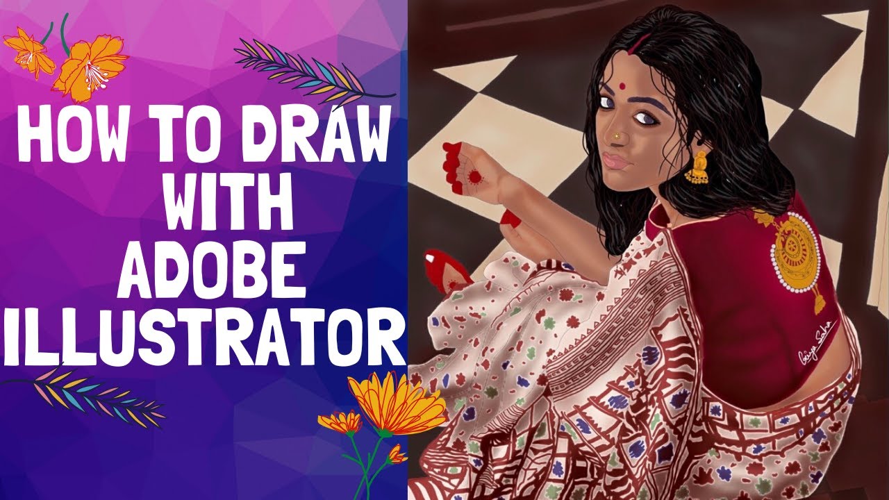 HOW TO DRAW WITH ADOBE ILLUSTRATOR !!!!!!!! - YouTube