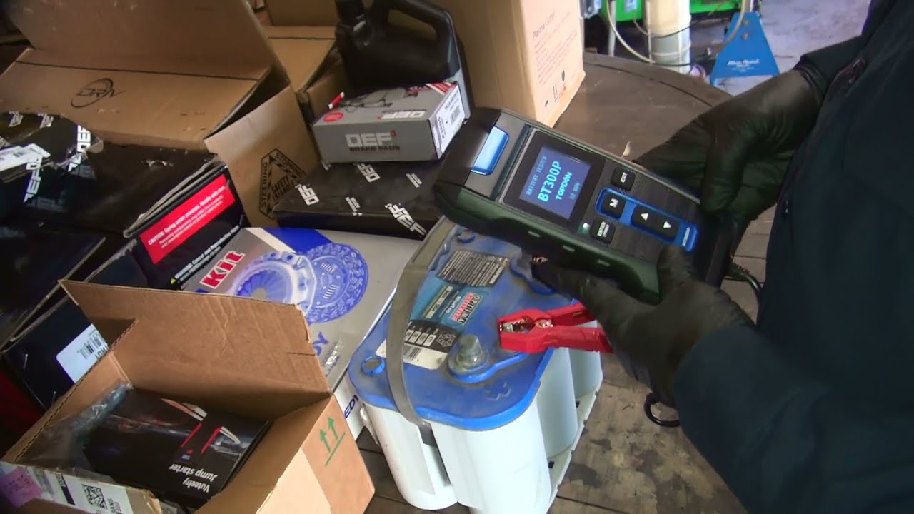 #101 2022 new product review test TOPDON BT300P Battery Alternator load ...