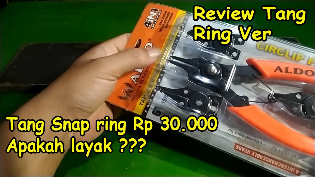Review tang snap ring aldo 4 in 1 - YouTube