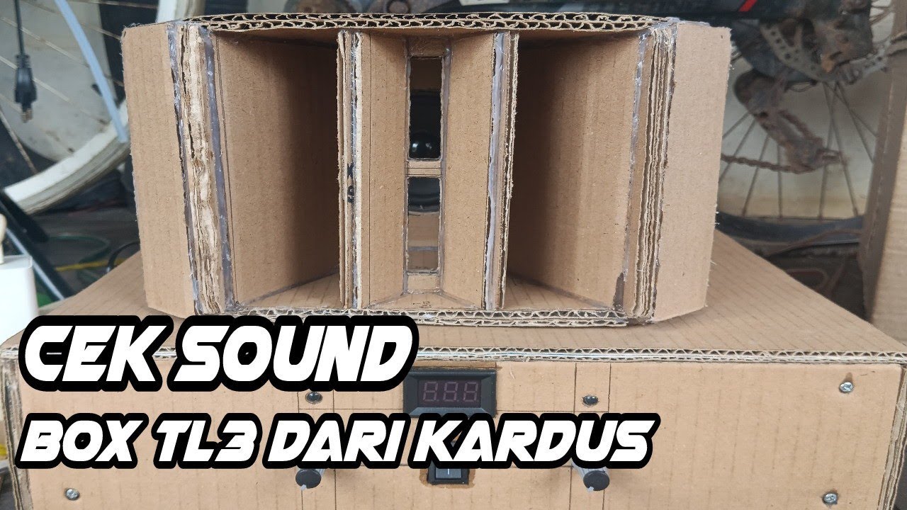 Cek Sound box TL3 Miniatur kardus | speaker 3 inch - YouTube