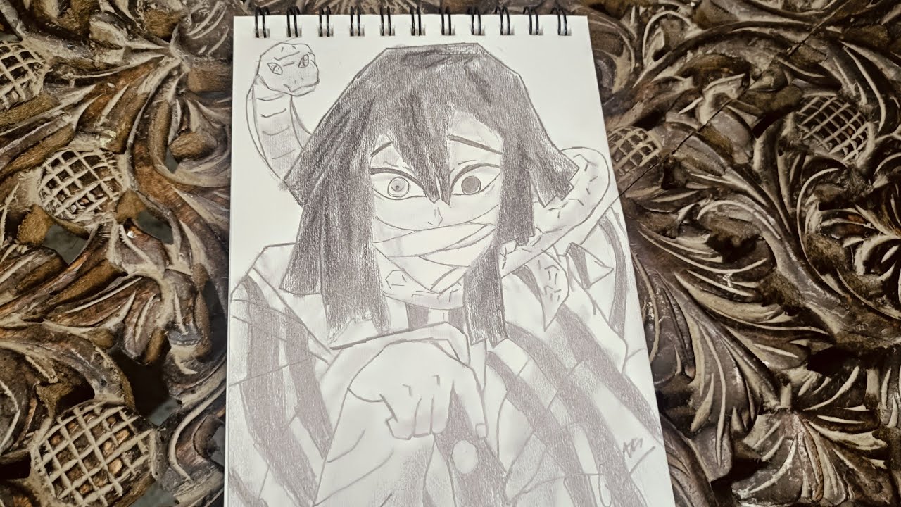 how to draw obani ( serpent hashira) from demon slayer #drawing #art # ...