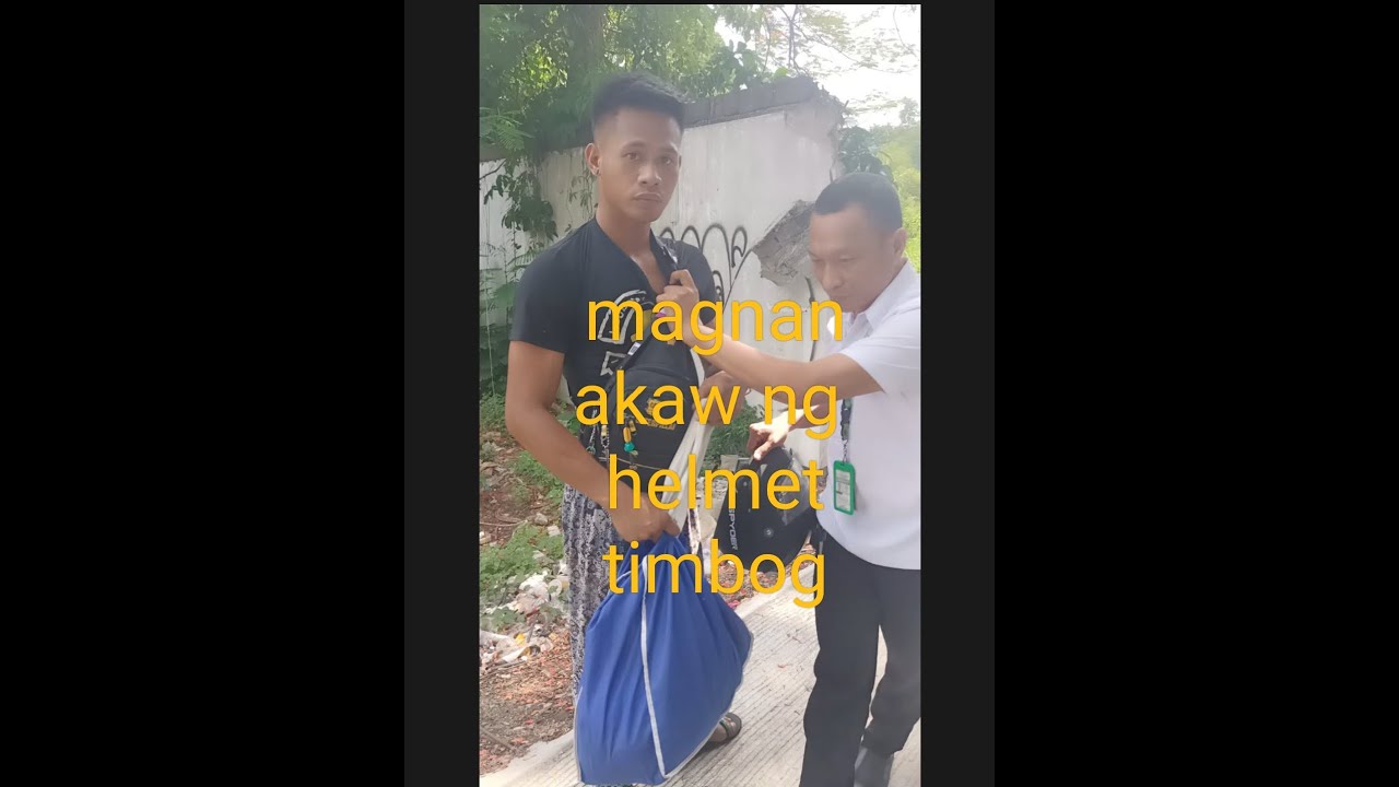 magnanakaw ng helmet sa eac dasma cavite nahuli - YouTube