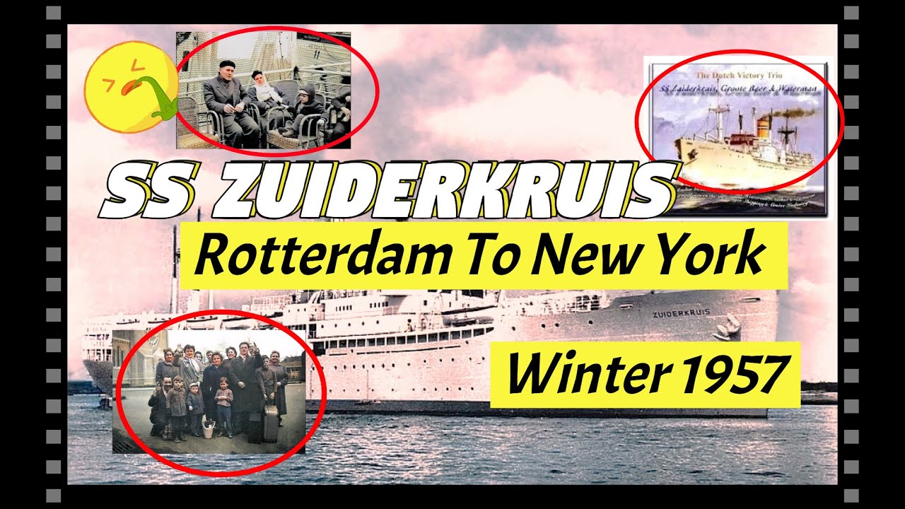 Dutch Immigration During The 1950's. SS Zuiderkruis. The Journey Begins ...
