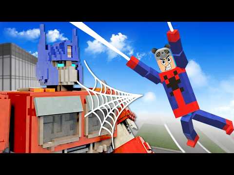 Spiderman vs Transformers ! - Panda ile Teardown