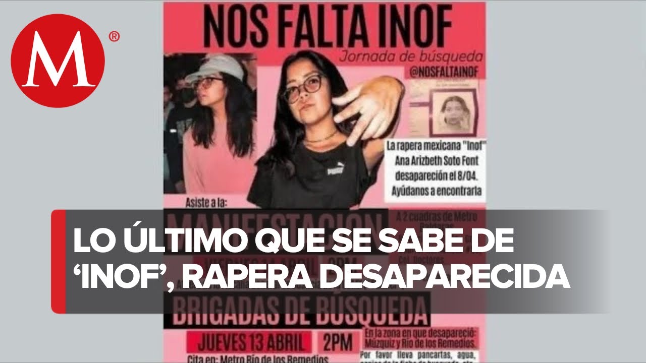 Rapera conocida como 'Inof' desapareció en CdMx desde el 8 de abril ...