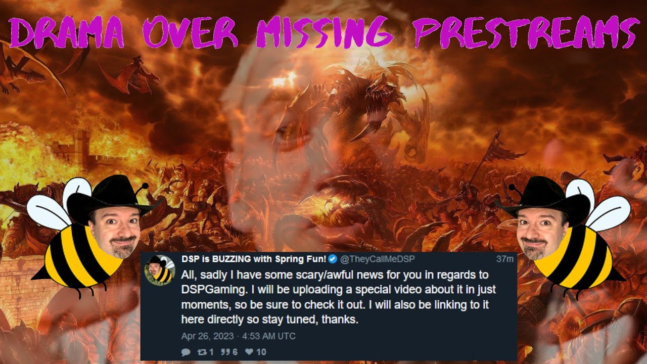 DSP's Special Announcement about his missing Pre Streams... And other ...