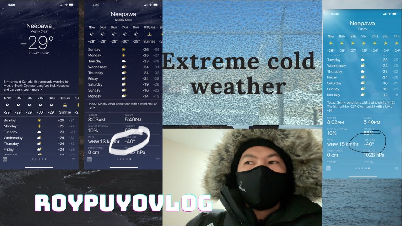 Extreme Cold Weather /Manitoba Canada - YouTube