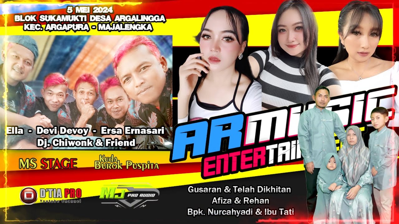 LIVE AR MUSIC Dalam Rangka Syukuran Gusaran & Telah Dihitan M. Rehan & Afiza - YouTube